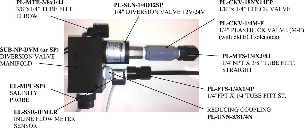 1/4” Plastic Check Valve (M-F) (for old ECI valves) – Spaulding Store ...